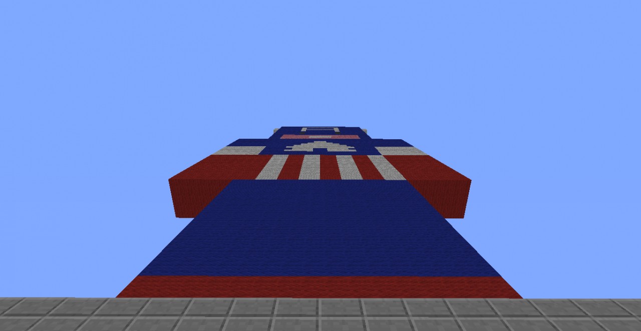 Captain America Skin [LIFE SIZE] Minecraft Map