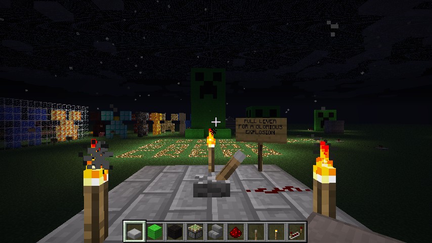 Flatgrass World of Creepers Minecraft Map