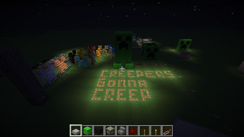 Flatgrass World of Creepers Minecraft Map
