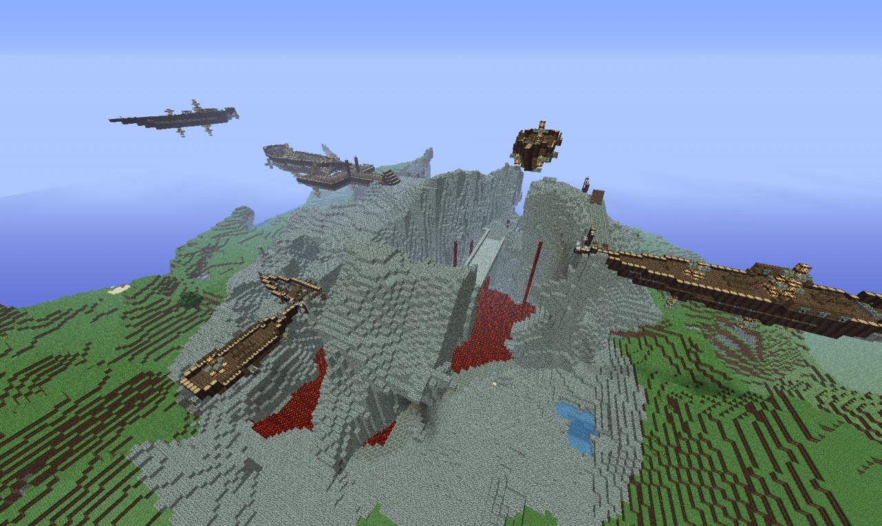 Gravkorstad: Steampunk Airdock City [WIP] Minecraft Map