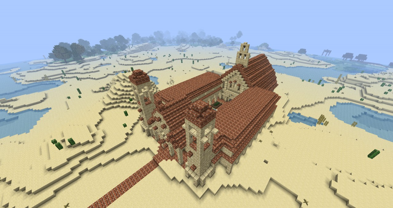 Western Inspired Spanish Mission Minecraft Map
