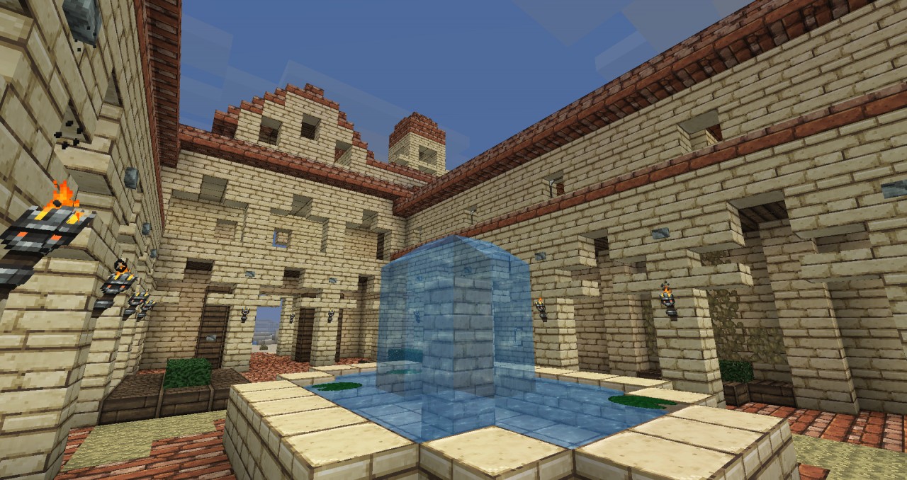 Western Inspired Spanish Mission Minecraft Map