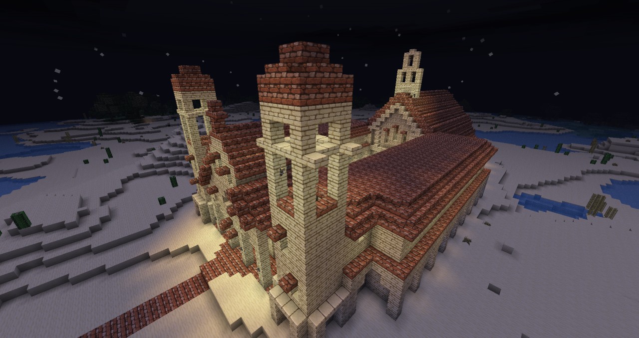Western Inspired Spanish Mission Minecraft Map