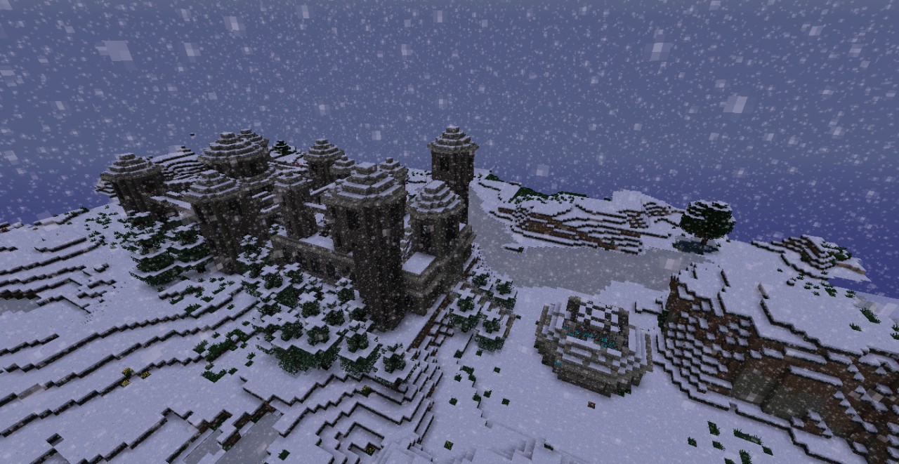 the cathedral of ice Minecraft Map