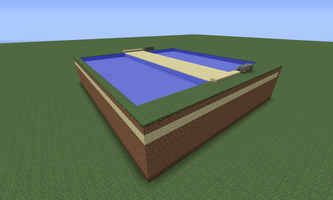 6x29 Piston Bridge Minecraft Map