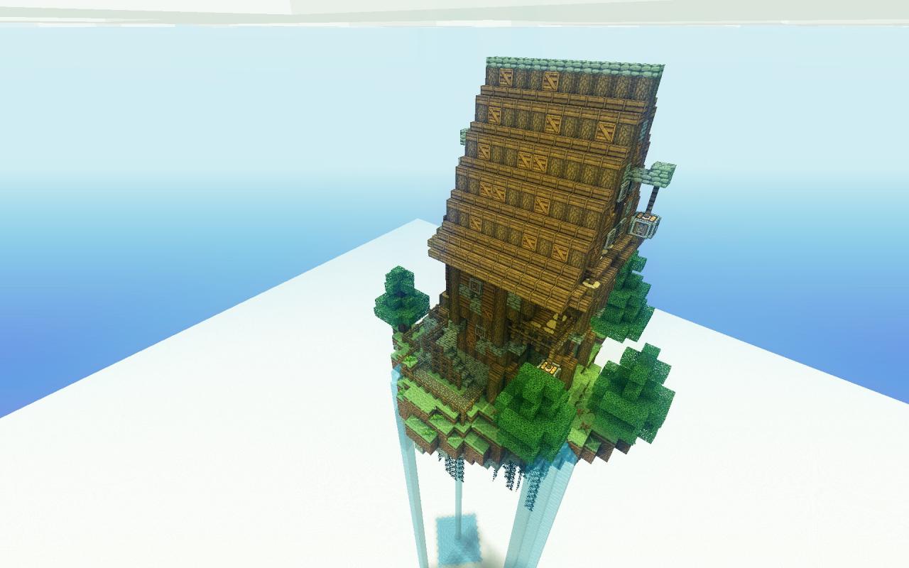 Flying Island SCHEMATIC!! Minecraft Map