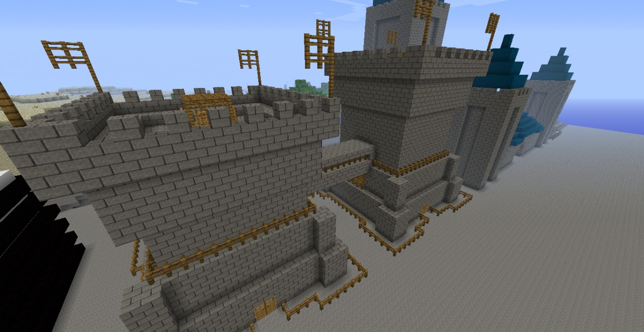 old double tower Minecraft Map