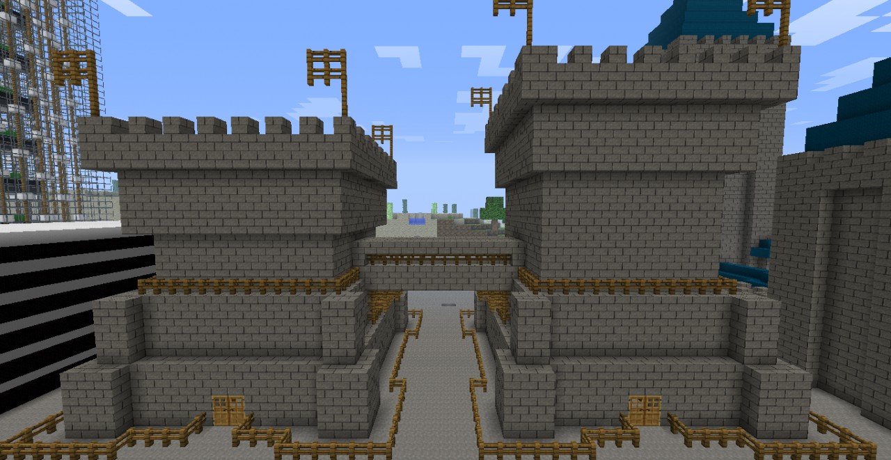 old double tower Minecraft Map