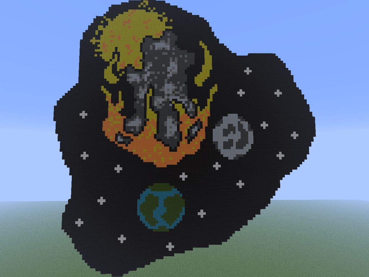 Earth Vs Astroid Minecraft Map
