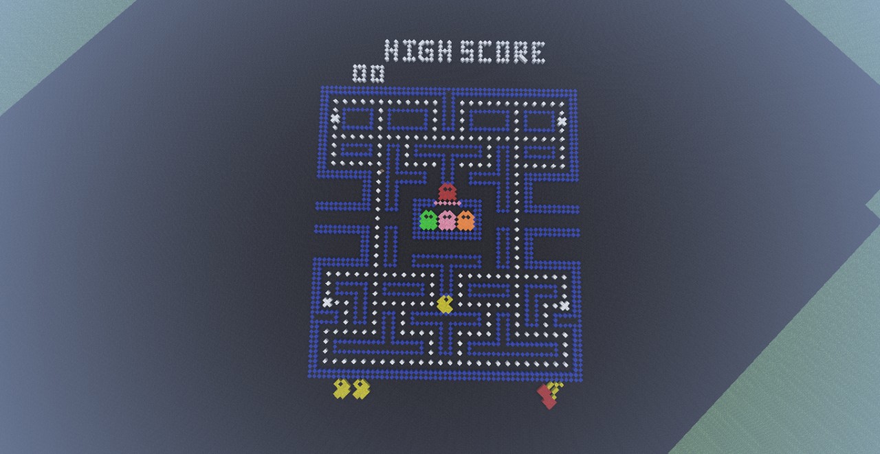 Pacman level 1 Minecraft Map