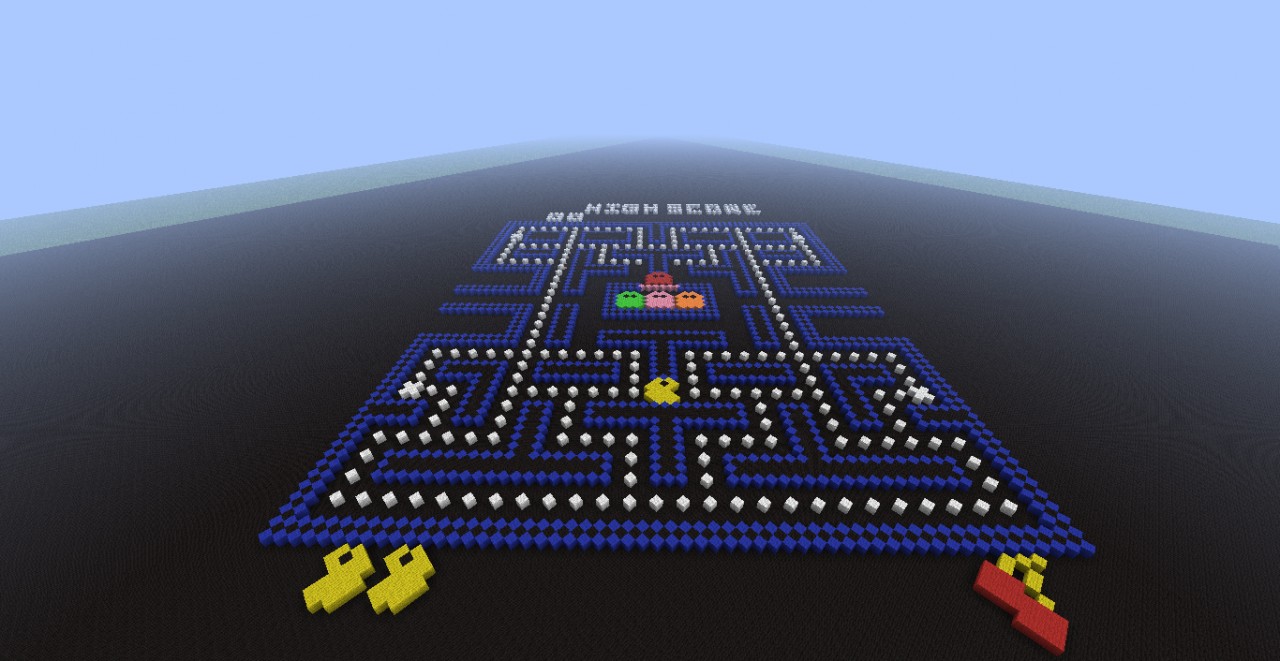 Pacman level 1 Minecraft Map