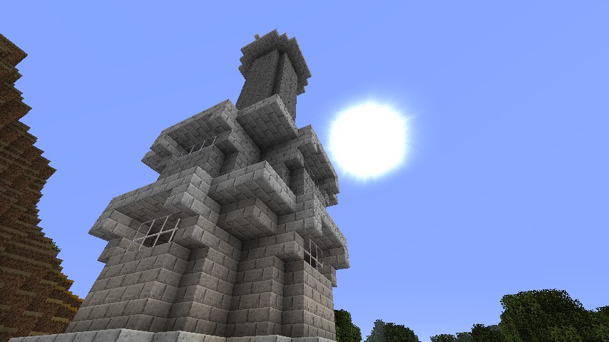 Chimney House on Water Minecraft Map