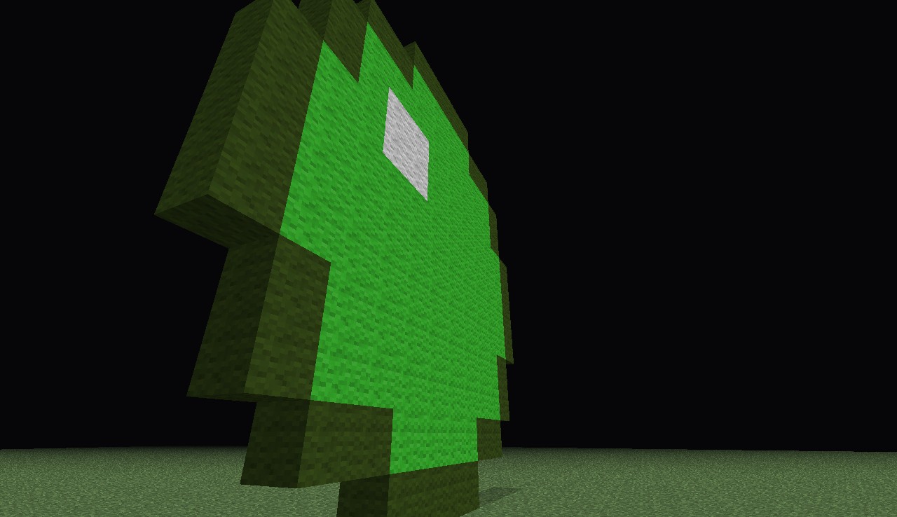 Slimeball pixel art Minecraft Map