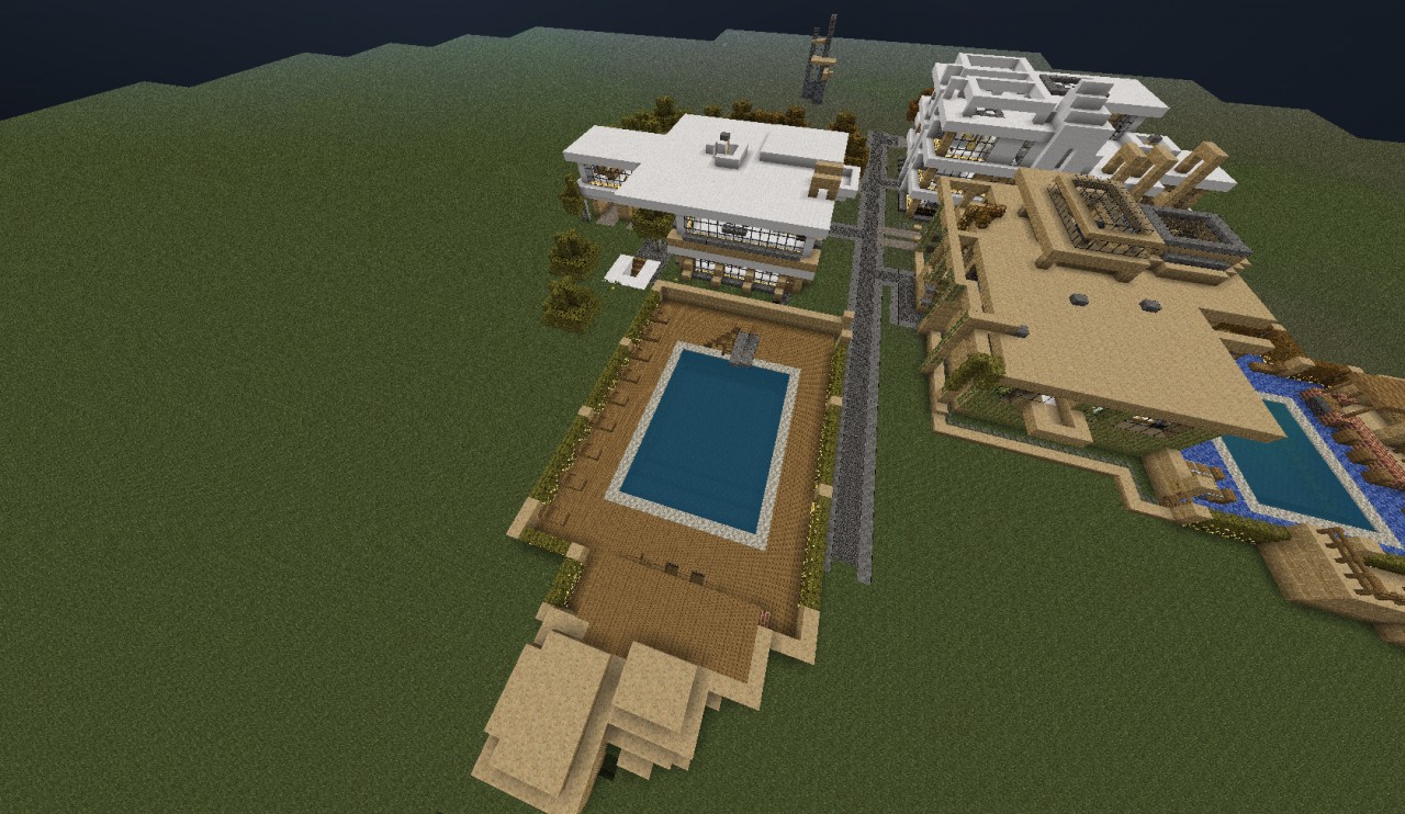 Neighborhood Pool and Bar Minecraft Map
