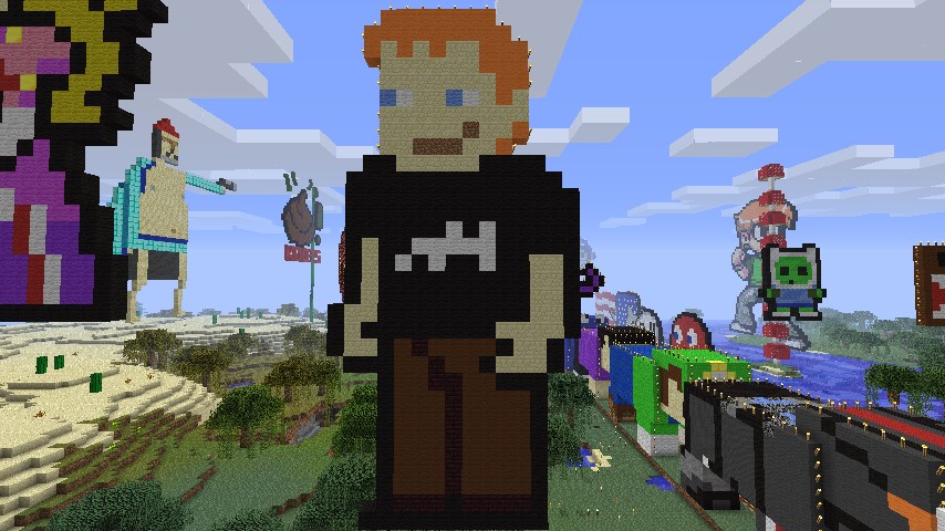 Pixel-Art Minecraft Map