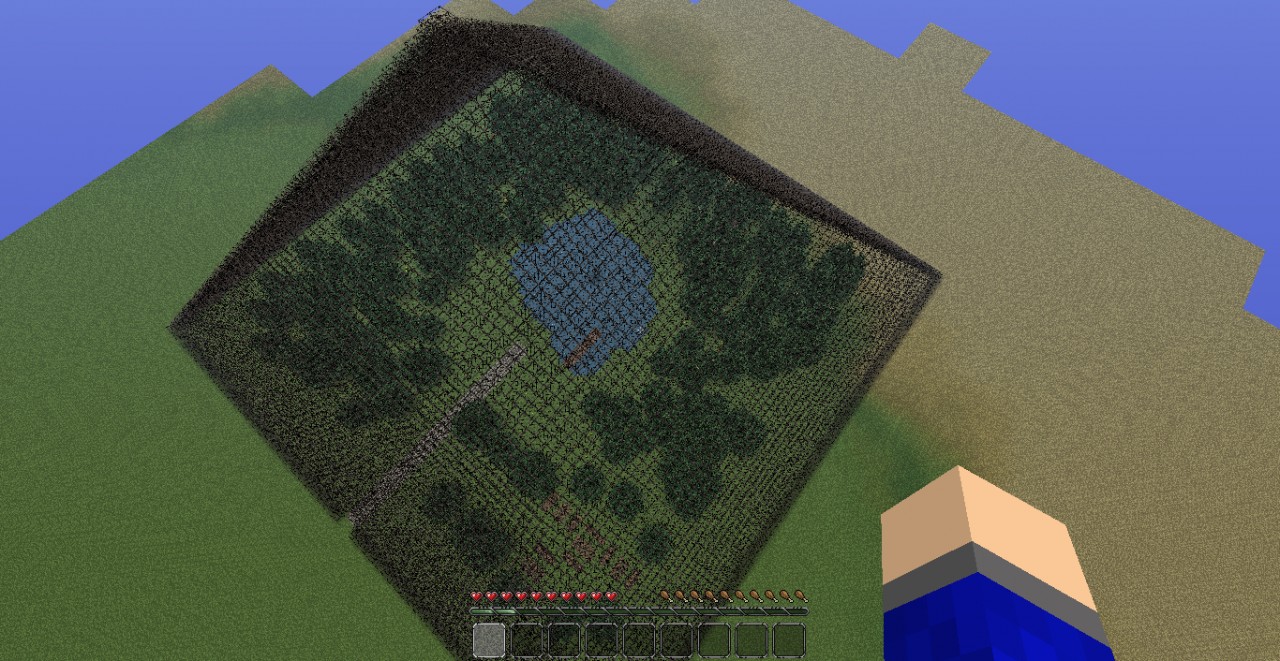Giant glass bio-pyramid Minecraft Map