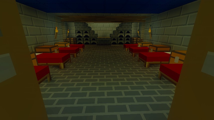 Warcraft 2 Alliance barracks Minecraft Map