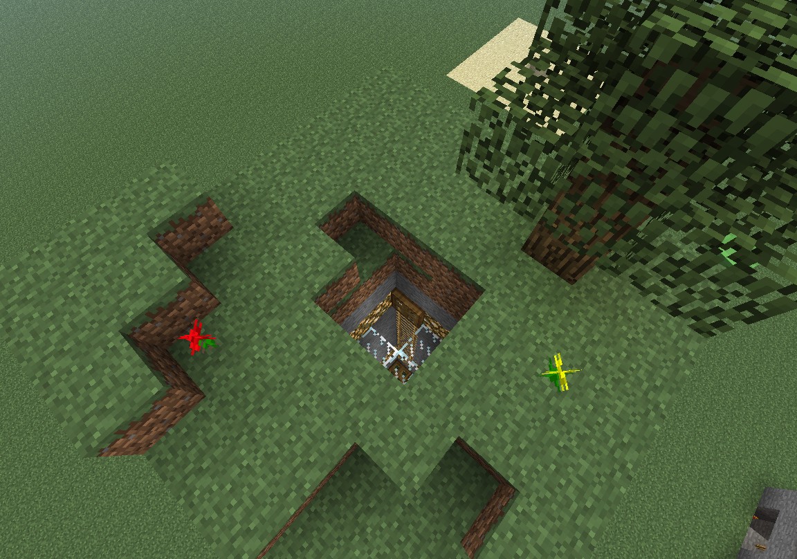 Redstone series- Flat hidden piston entrance Minecraft Map