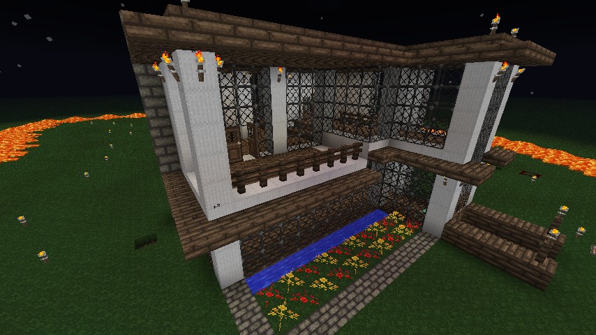 Modern Wool House Minecraft Map