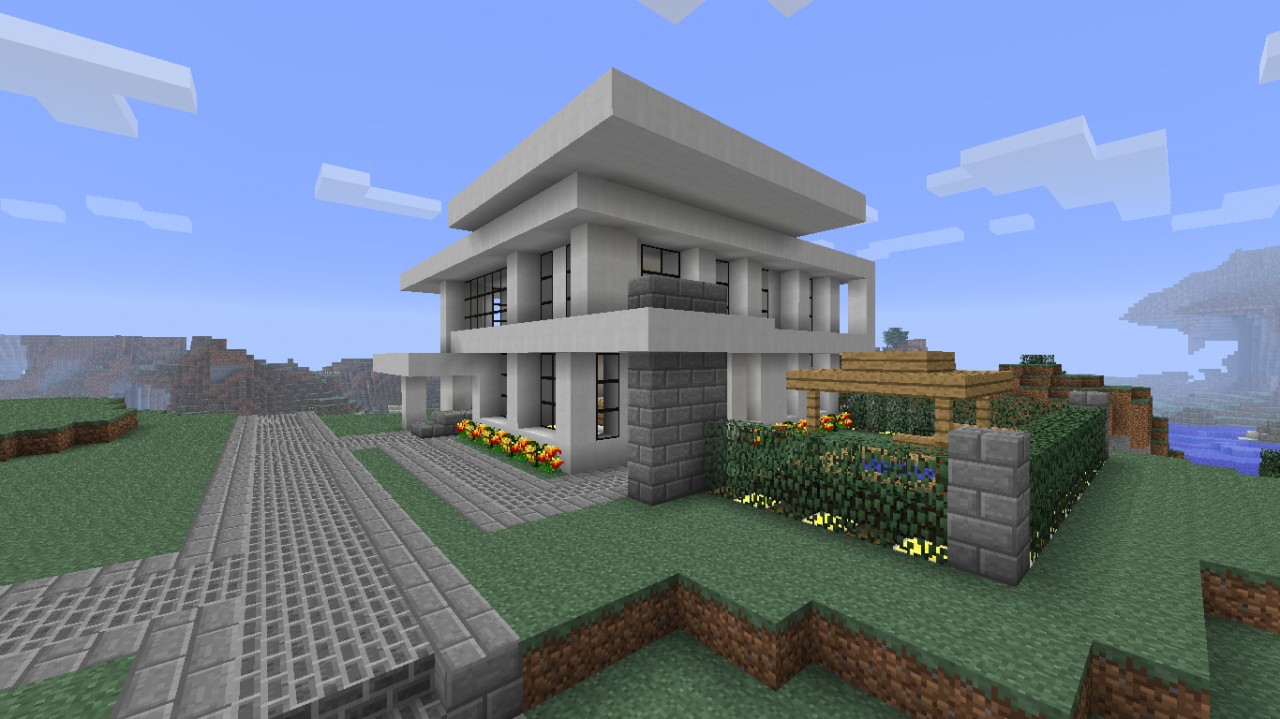 Modern Neighborhood - House Eight HD Download Minecraft Map