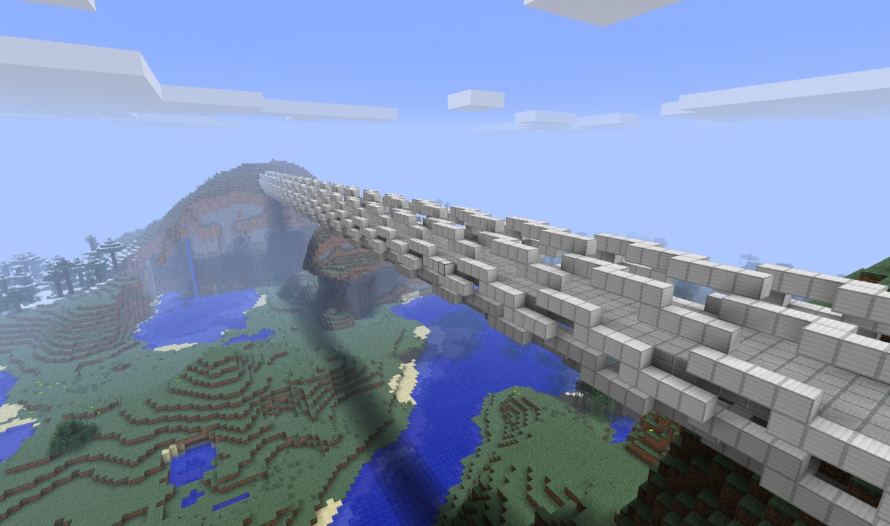 spiral bridge! Minecraft Map