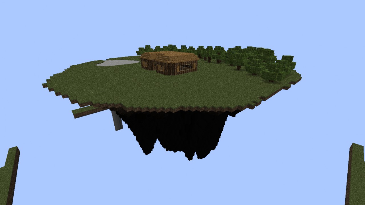 Floating Island With A house Minecraft Map