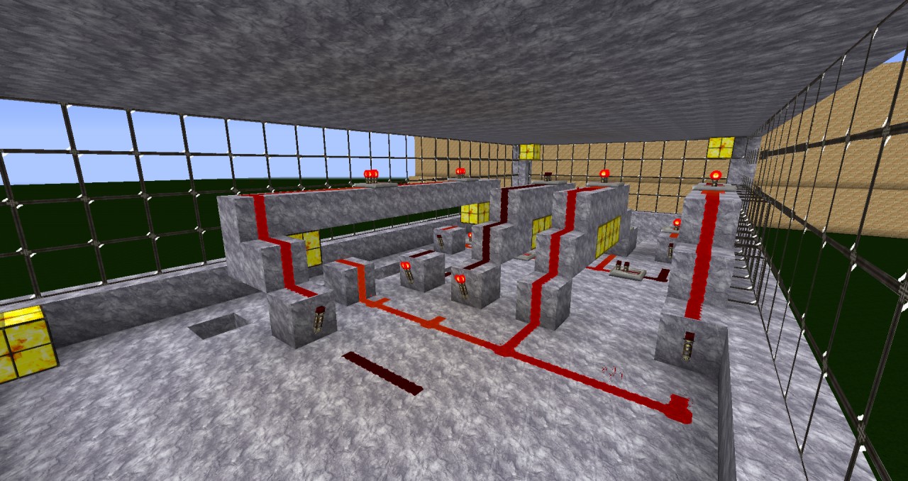 Redstone 3 password switcher Minecraft Map