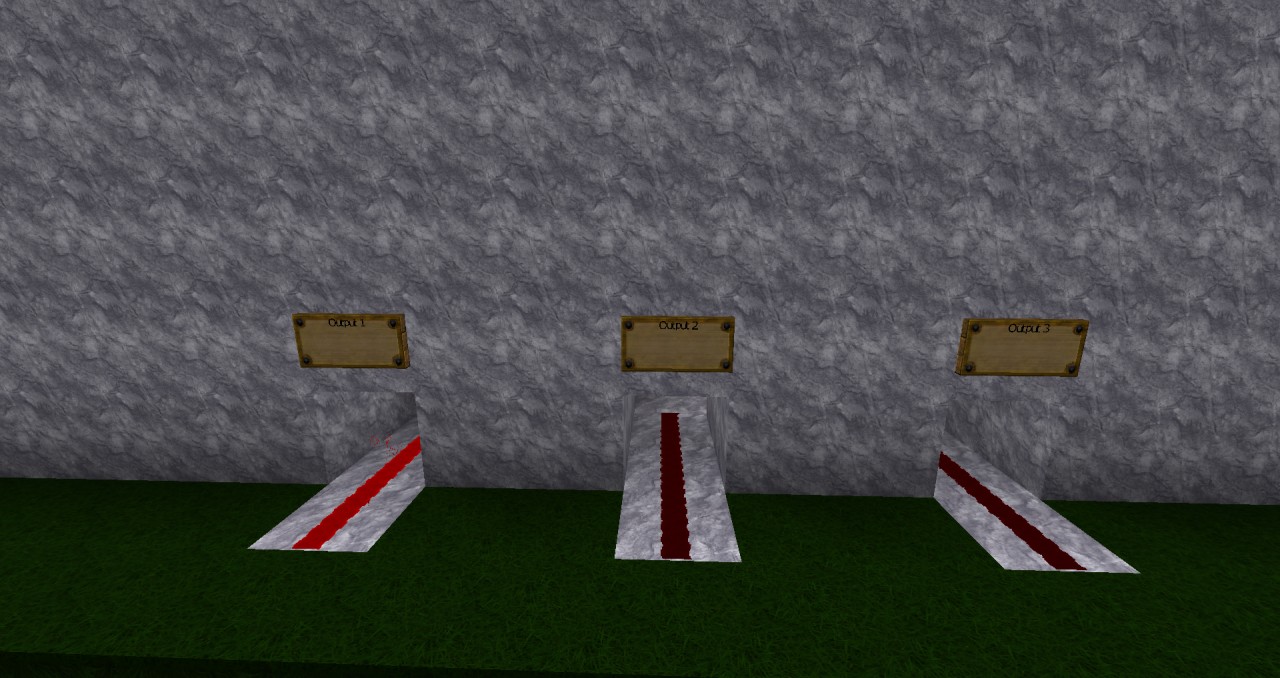 Redstone 3 password switcher Minecraft Map