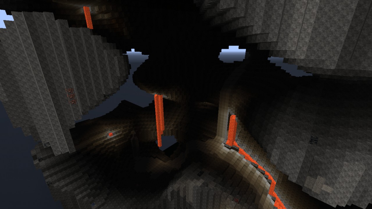 canyon & grottes Minecraft Map