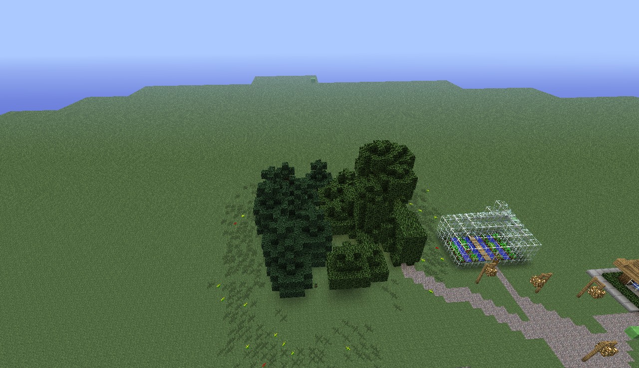 Basic Village/Starting Area Minecraft Map