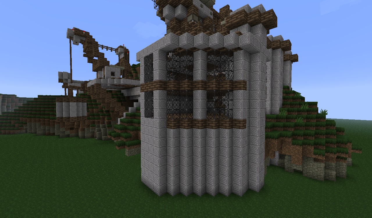 steampunk powerplant and supply station Minecraft Map