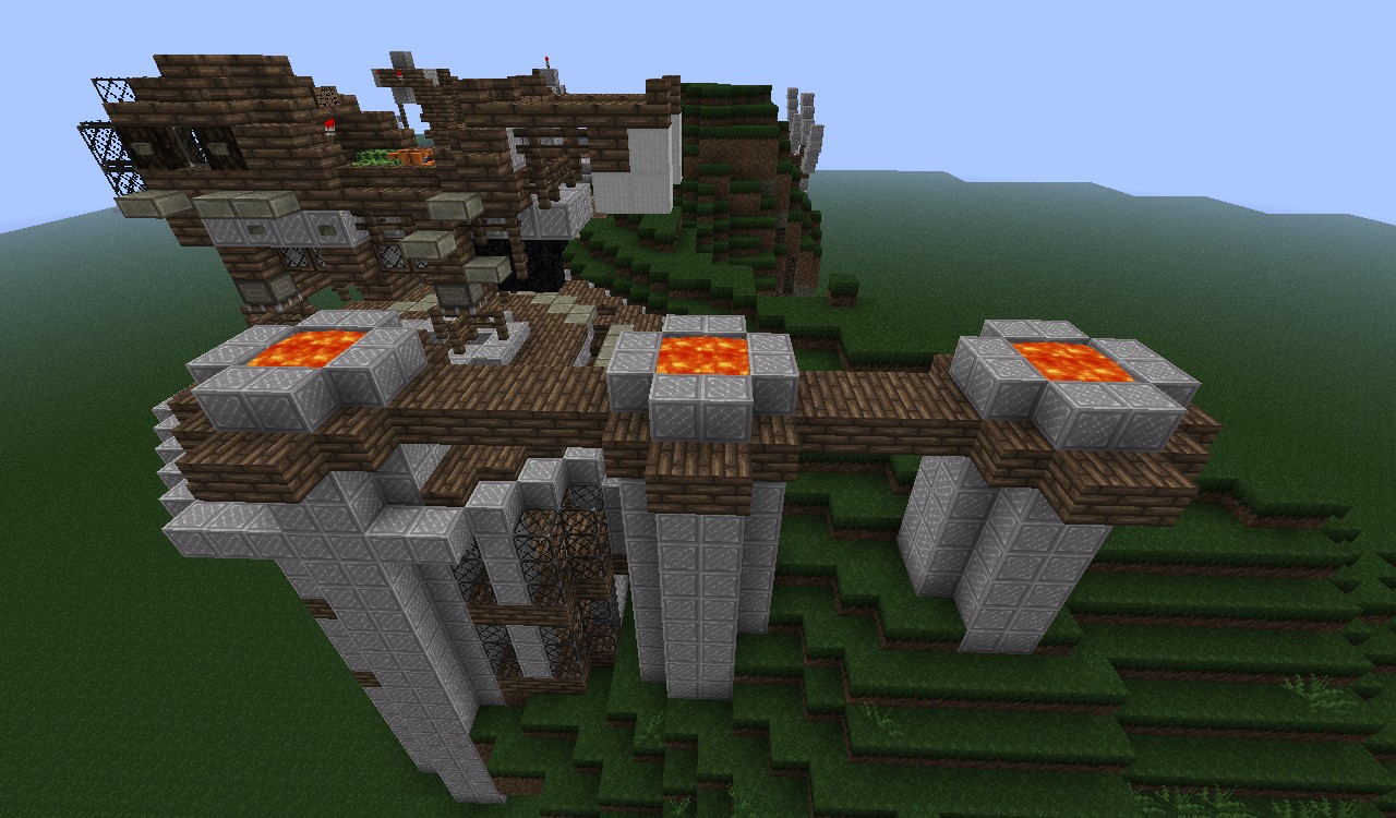 steampunk powerplant and supply station Minecraft Map