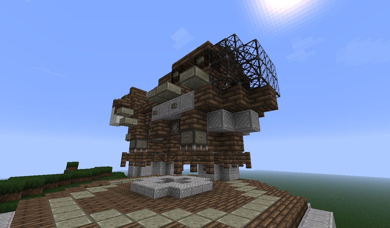 steampunk powerplant and supply station Minecraft Map
