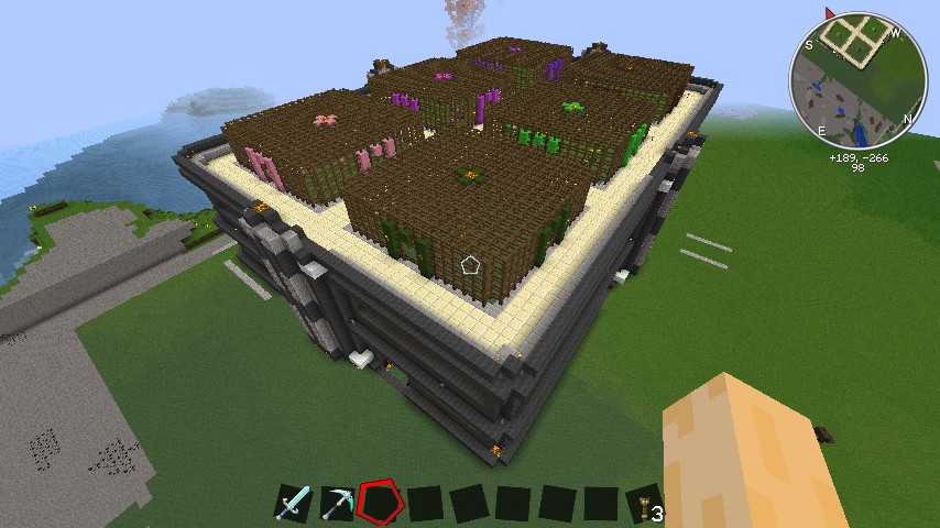 Modern SHEEP FARM Building: 16x 20x20 cells. 4 Water Lifts Minecraft Map