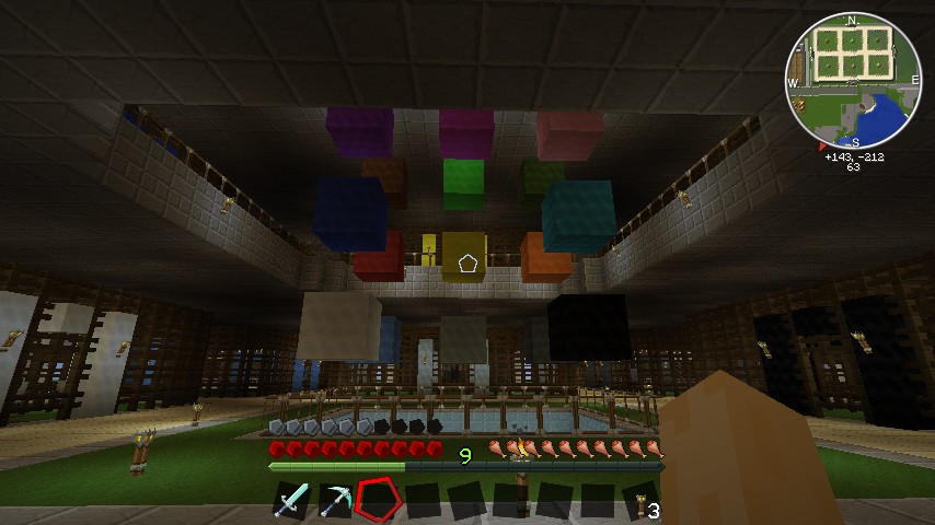 Modern SHEEP FARM Building: 16x 20x20 cells. 4 Water Lifts Minecraft Map