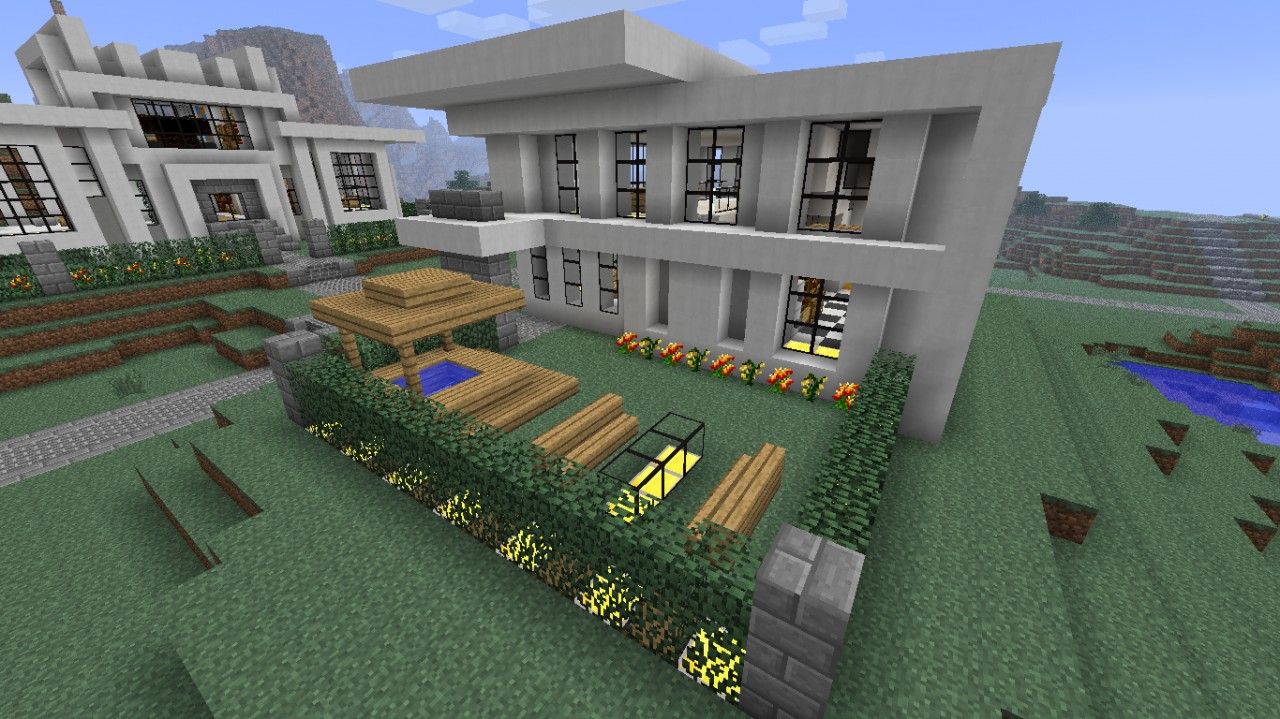 Modern Neighborhood - House Eight HD Download Minecraft Map