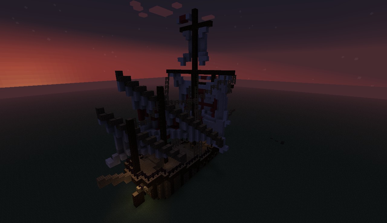 ,,The Santiago'' - Juan Ponce De Leon's caravel Minecraft Map