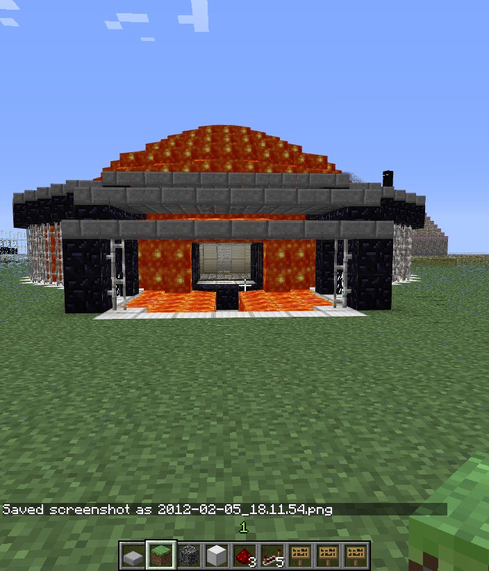 Lava House Minecraft Map