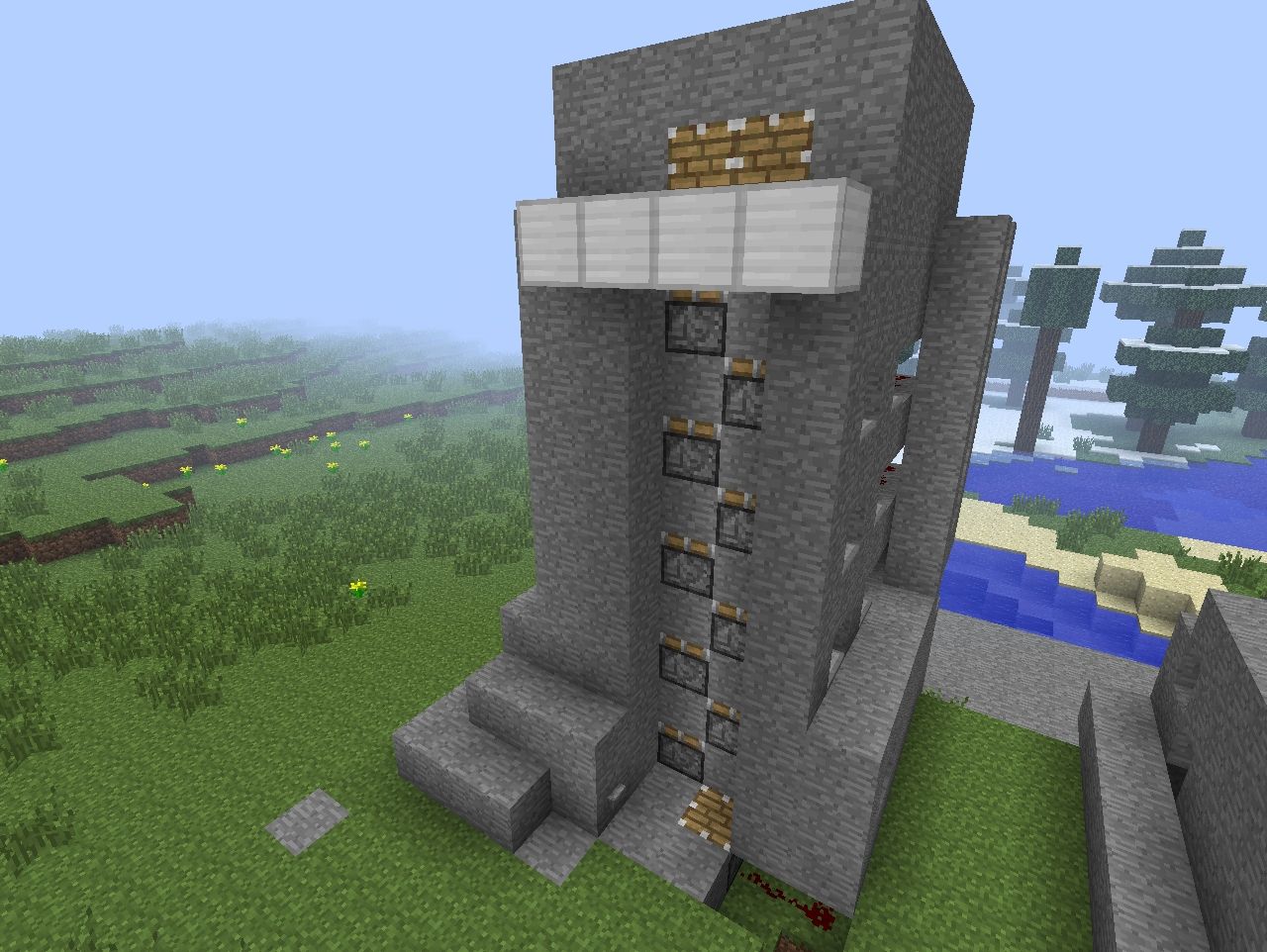 PISTON ELEVATOR, Three sizes! Minecraft Map