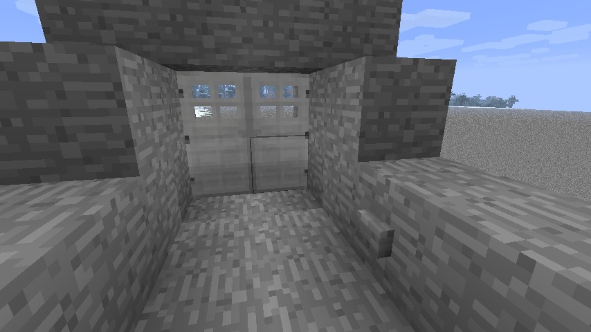 Double Doors v1.01 (Using Buttons and Delay) Minecraft Map