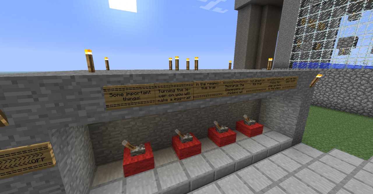 Chicken Farm Automatic Collector Minecraft Map