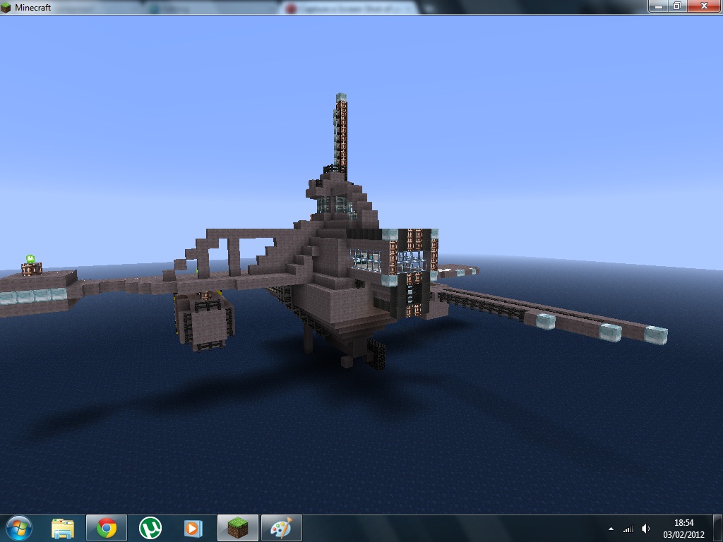 First attempt at a spaceship Minecraft Map