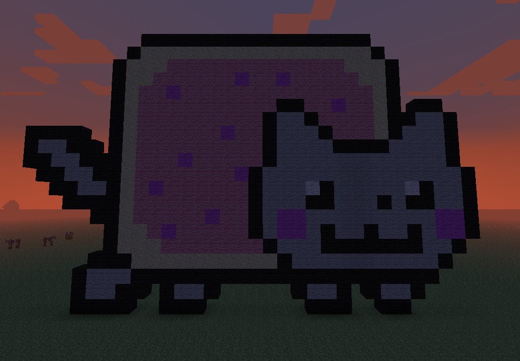 Nyan Pixel Cat Minecraft Map