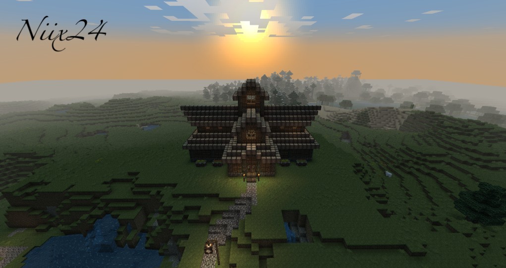 Skyrim: Jarl's longhouse Minecraft Project