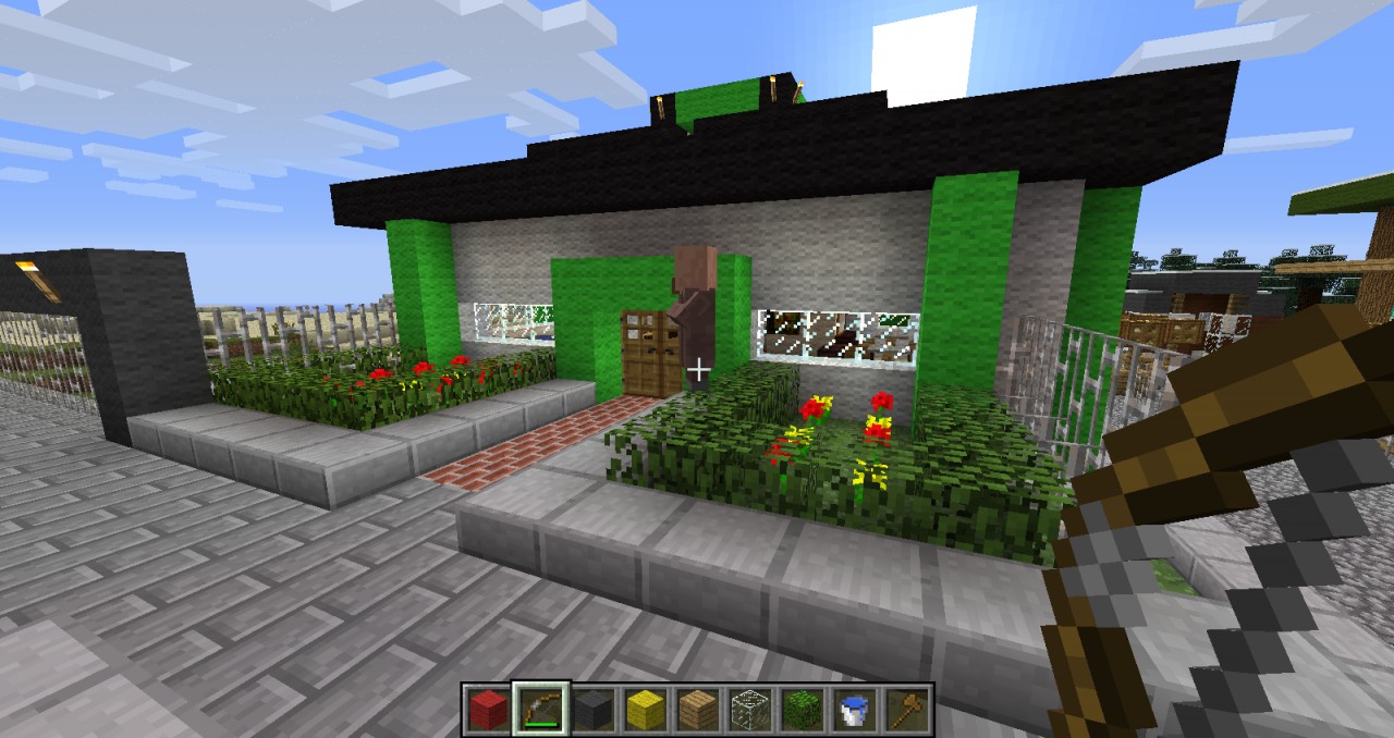 Two modern houses on my minecraft city Minecraft Map