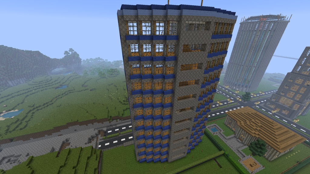 Curved Skyscraper [kaguBe-Survival] Minecraft Map