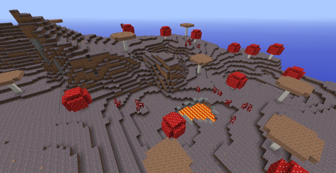 100% Mushroom biome world Minecraft Map