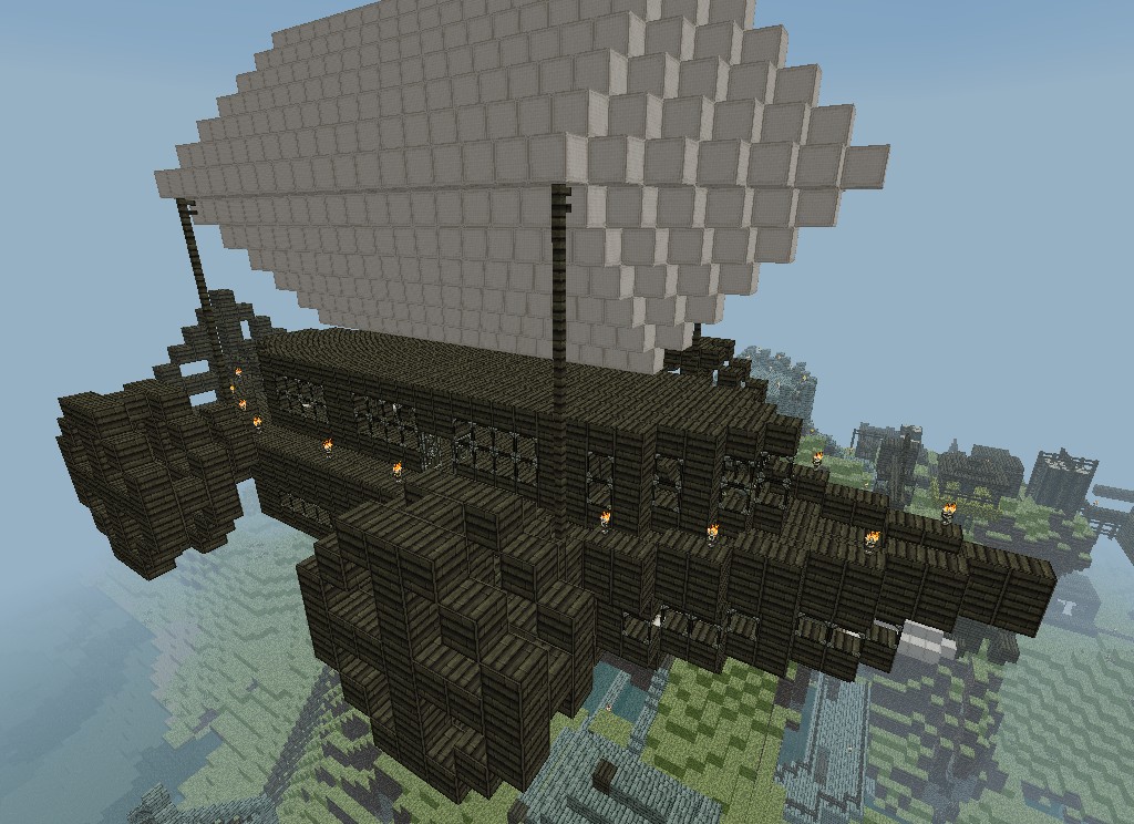 Steam-Lands Kingdom (steampunk/airship) Minecraft Map