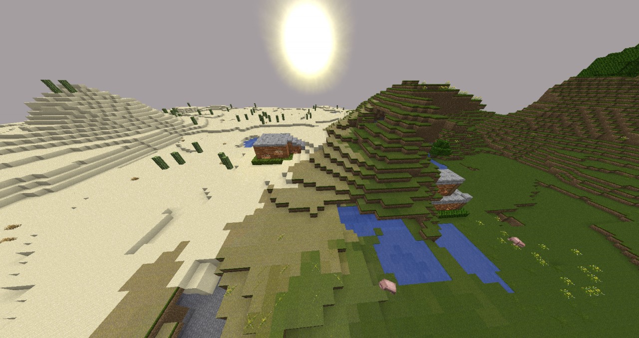 Mountain Mansion - Splitting Biomes Minecraft Map