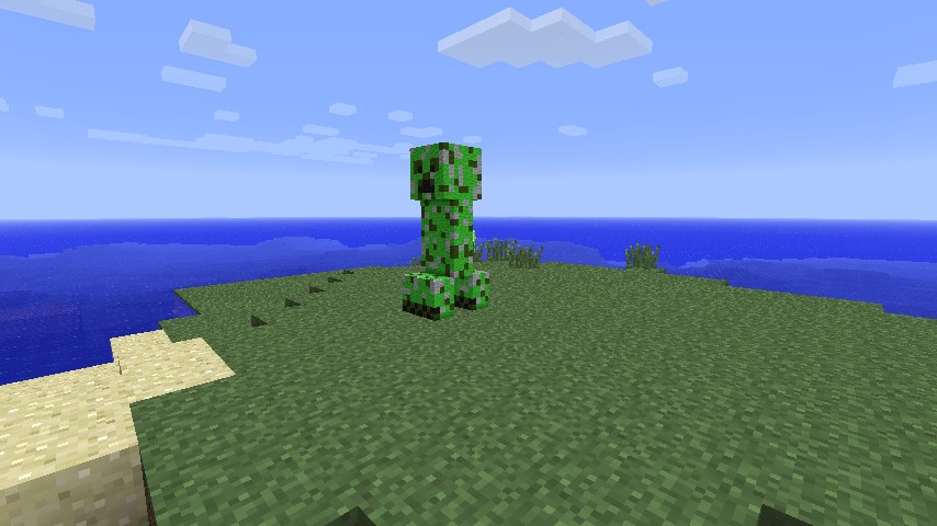LittleBlocks Creeper Statue Creation Minecraft Map